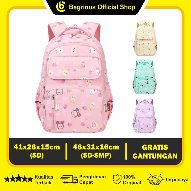Jual Tas Sekolah Anak Perempuan Tas Ransel Sekolah Wanita Import Tas Sekolah Cewek SD SMP SMA ...