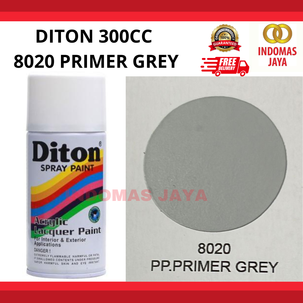 Jual Cat Semprot Diton 300cc - Epoxy Primer Grey 8020 Pilox Diton Cat Pilok Pylox Dasar Primer ...