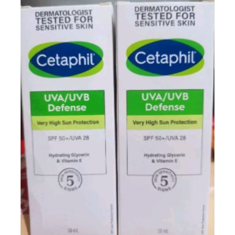 Jual Cetaphil UVA / UVB Defense SPF 50+/uva 28 (50ml) | Shopee Indonesia