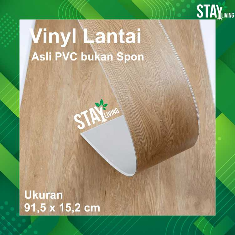Jual Vinyl Lantai Premium PVC bukan SPON 91,4x15,2cm / Parket Kayu ...