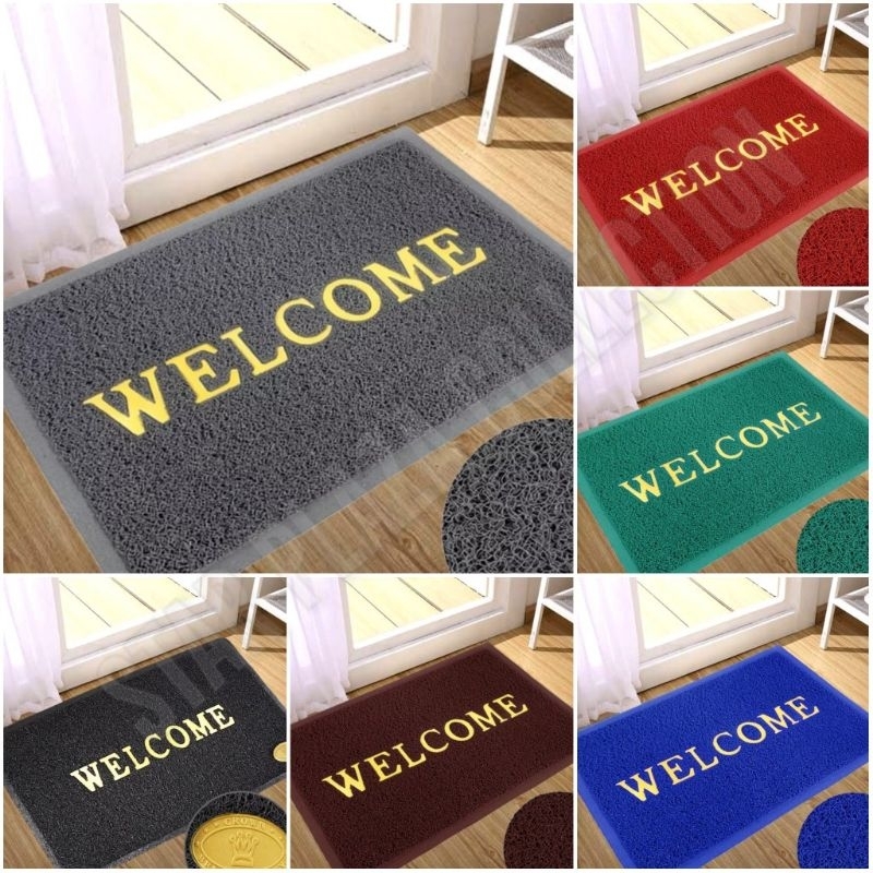Jual Keset Karpet PVC Mie Keset Kaki Welcome New Premium Ukuran 60x90cm ...