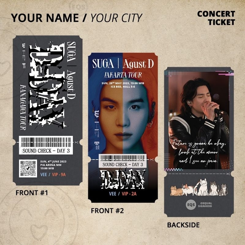 Jual Fan-made Ticket / Fanmade tiket BTS kpop | Shopee Indonesia