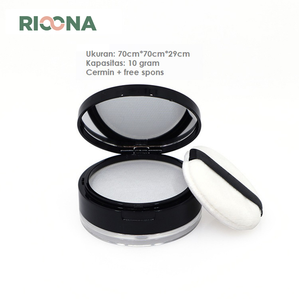 Jual Tempat Bedak Tabur Tempat Loose Powder Free Sponge | Shopee Indonesia