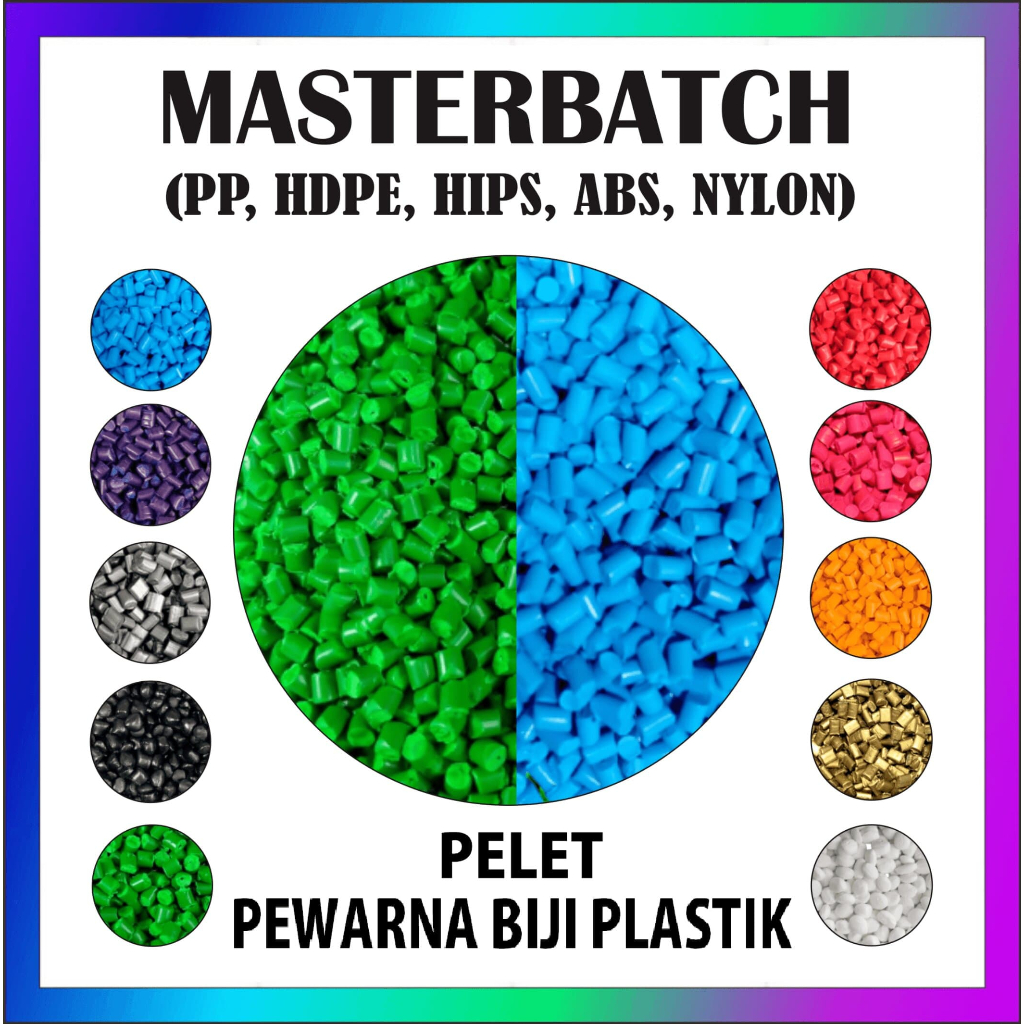 Jual MASTERBATCH PELET GRANULA PEWARNA BIJI PLASTIK PLASTIC PP HDPE ABS HIPS NYLON 100gram RED ...
