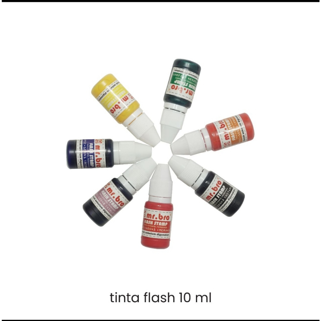 Jual tinta stempel mr bro / A+Z ( satu supplier) manis stample flash 10 ...
