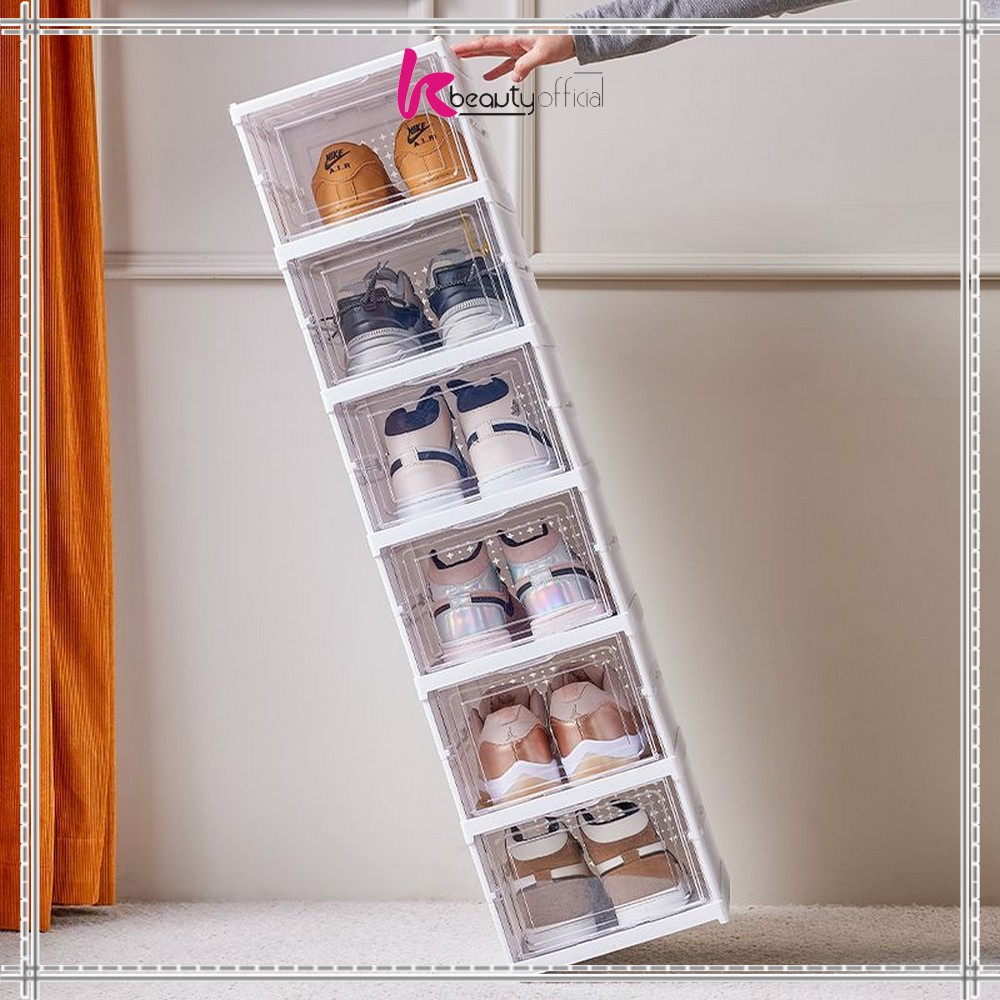 Jual KB-C867 Rak Sepatu Lipat Anti Debu Lemari Multifungsi Serbaguna ...