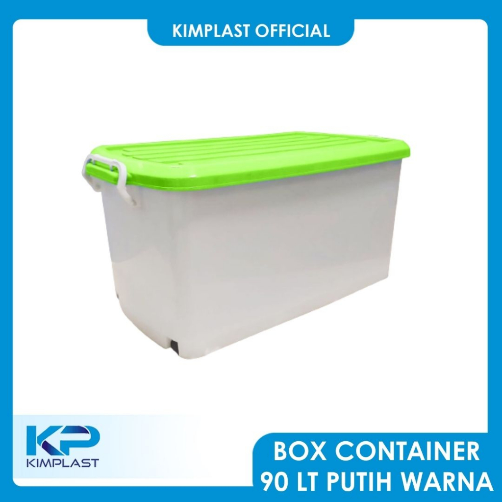 Jual KIMPLAST BOX Container 90 Liter Putih Warna/ Dengan Pegangan ...