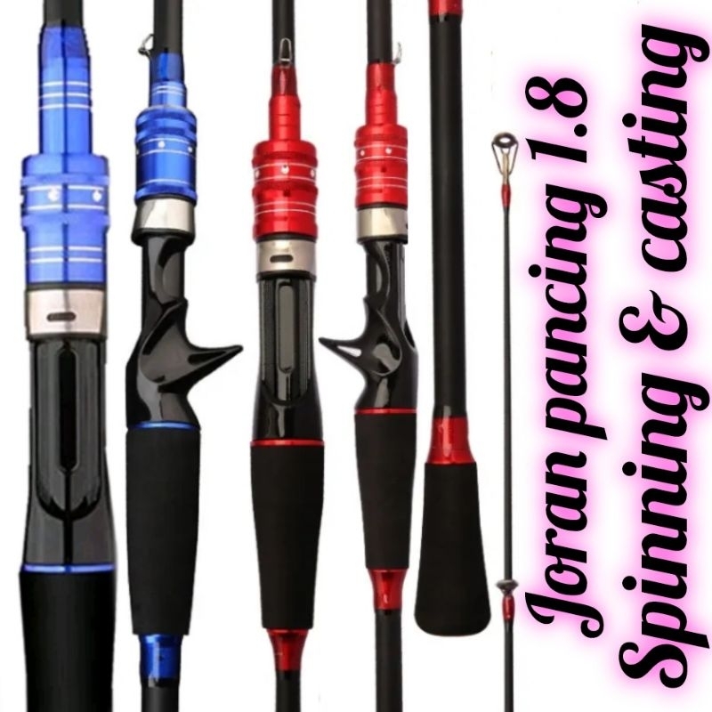 Jual Joran Pancing Casting / Spinning Fishing Rod Carbon Japan Style | Shopee Indonesia