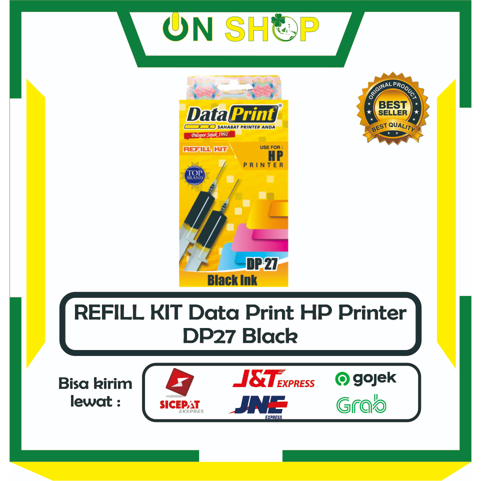 Jual REFILL KIT Data Print HP Printer DP27 Black / Hitam DATAPRINT ...