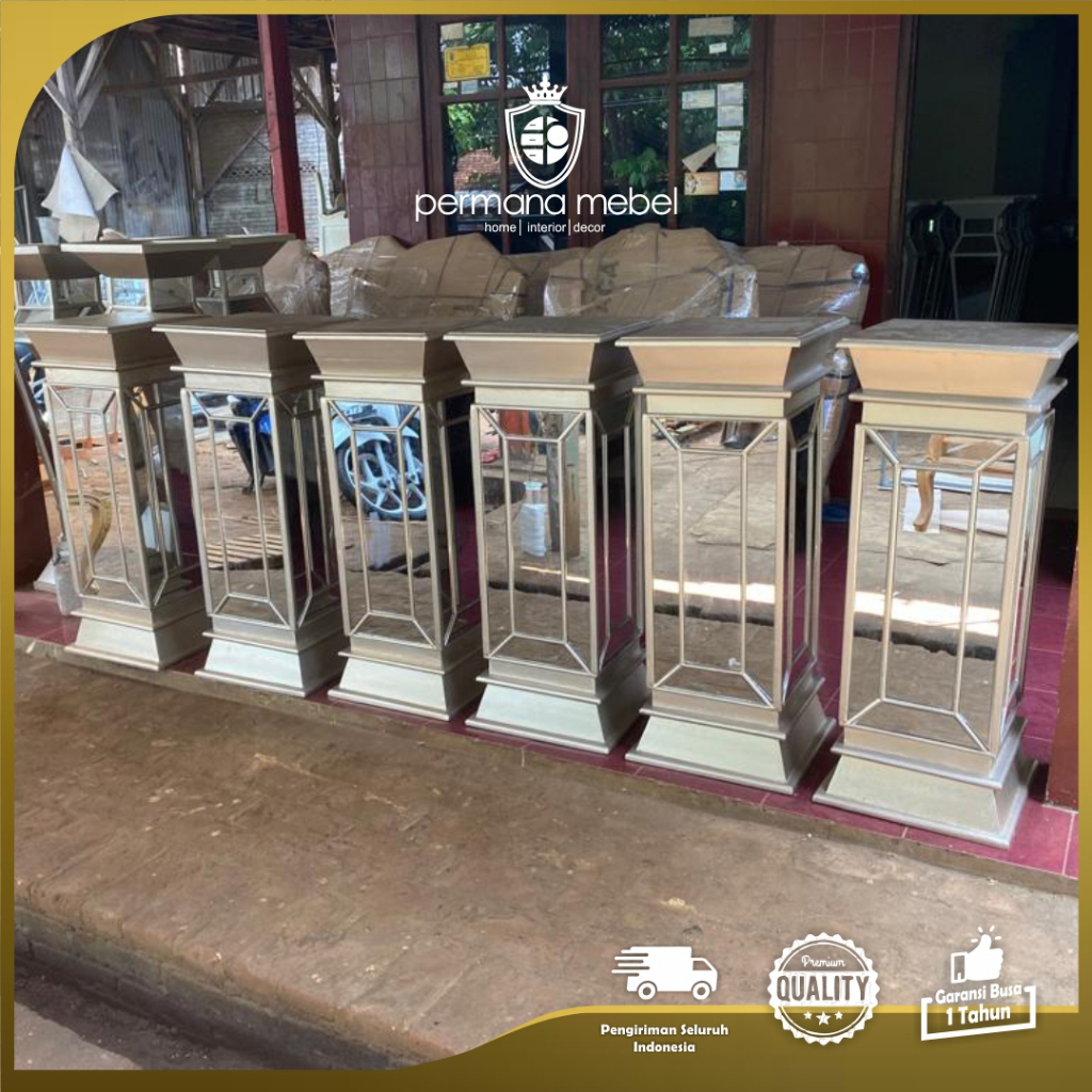 Jual Standing Pot Bunga Cermin Dekorasi Pelaminan Minimalis | Dekorasi ...