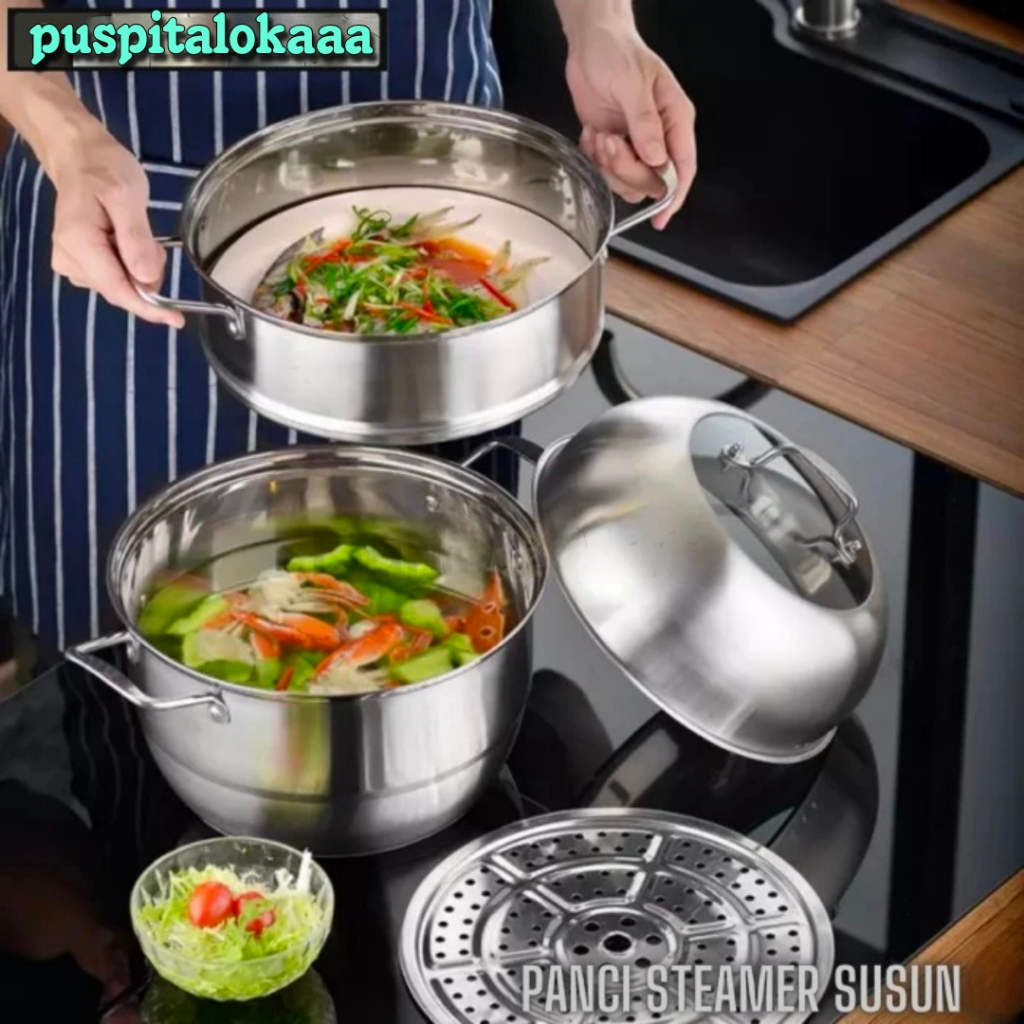 Jual PANCI STEAMER SUSUN | KALAKAT SETAINLESS STEEL PANCI KUKUS ...