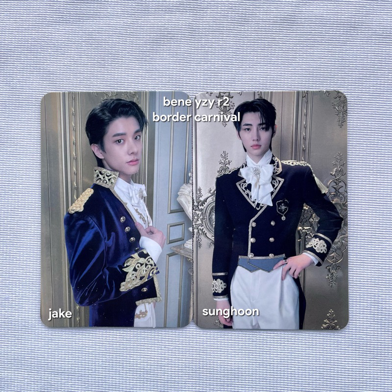 Jual ENHYPEN JAKE SUNGHOON PHOTOCARD BENE YZY R2 BORDER CARNIVAL ...