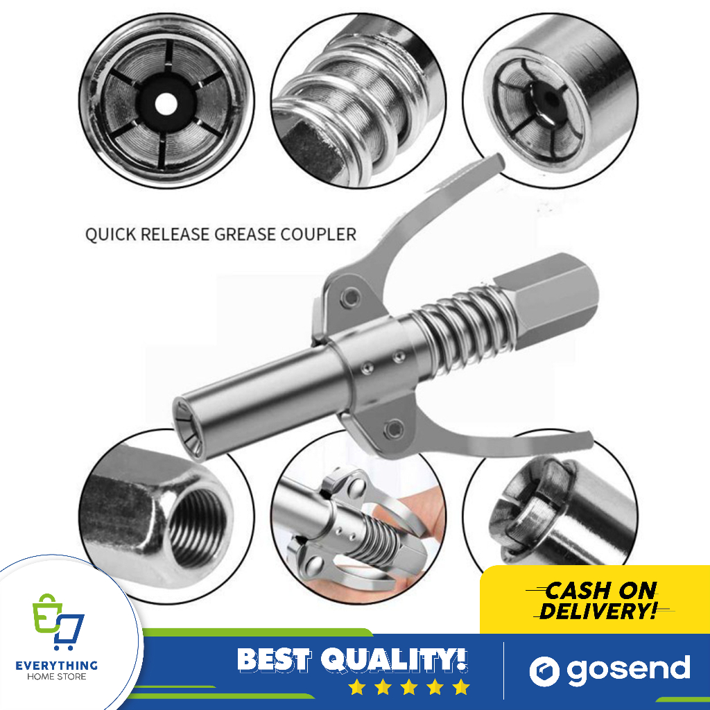 Jual Alat Grease Coupler Heavy Duty Handle Ganda Self-Locking Coupler ...