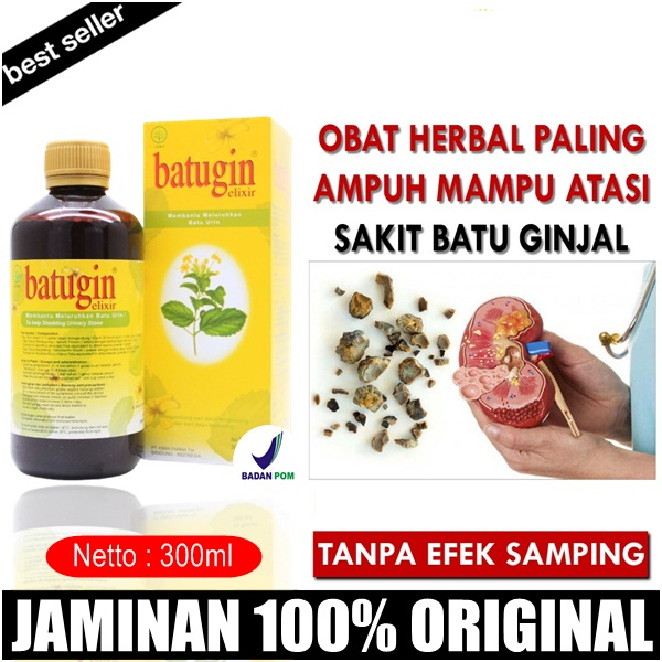 Jual Batugin elixir 300ml obat batu ginjal herbal untuk pelancar ...