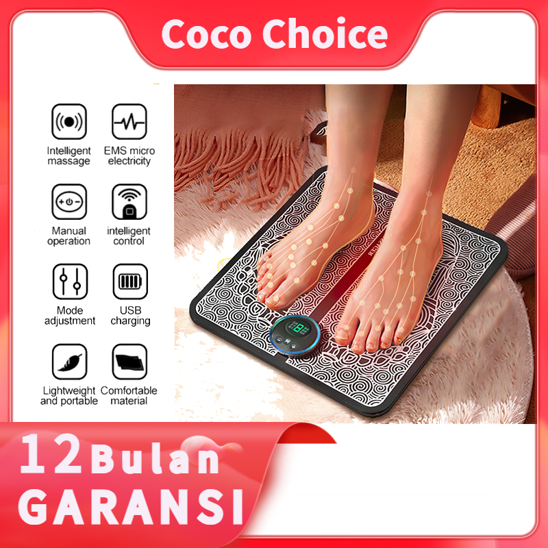 Jual Coco Choice Alat Pijat Kaki Therapi Kaki EMS Foot Pad Massager ...