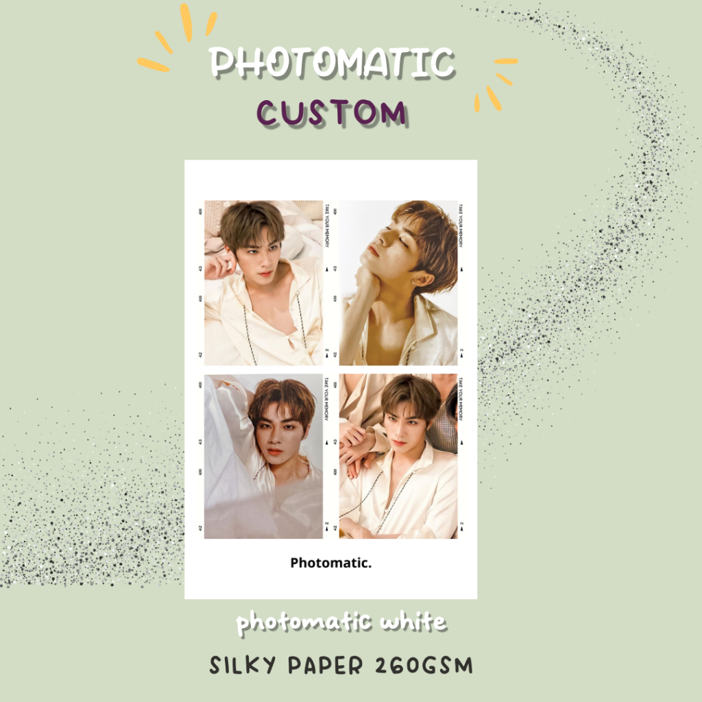 Jual PHOTOMATIC CUSTOM BLACK & WHITE 4R READY STOCK AESTHETIC PHOTO ...