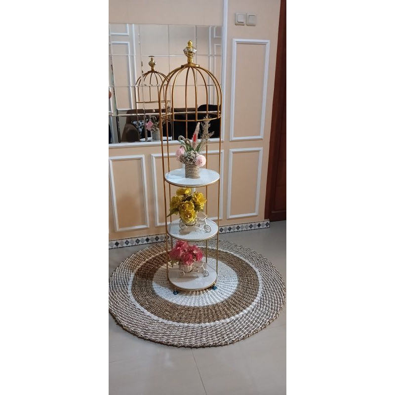 Jual RAK MODEL SANGKAR 3 SUSUN/ RAK SHABBY / RAK PAJANGAN / RAK BESI ...