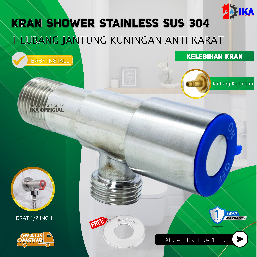 Jual Stop Kran Toilet Keran Shower Bidet Wastafel / Stop Kran Shower ...
