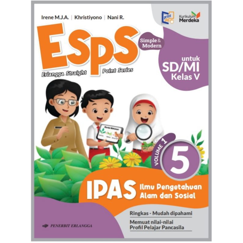 Jual ESPS IPAS 5 Volume 1 untuk SD/MI Kelas V (K-MERDEKA | Shopee Indonesia