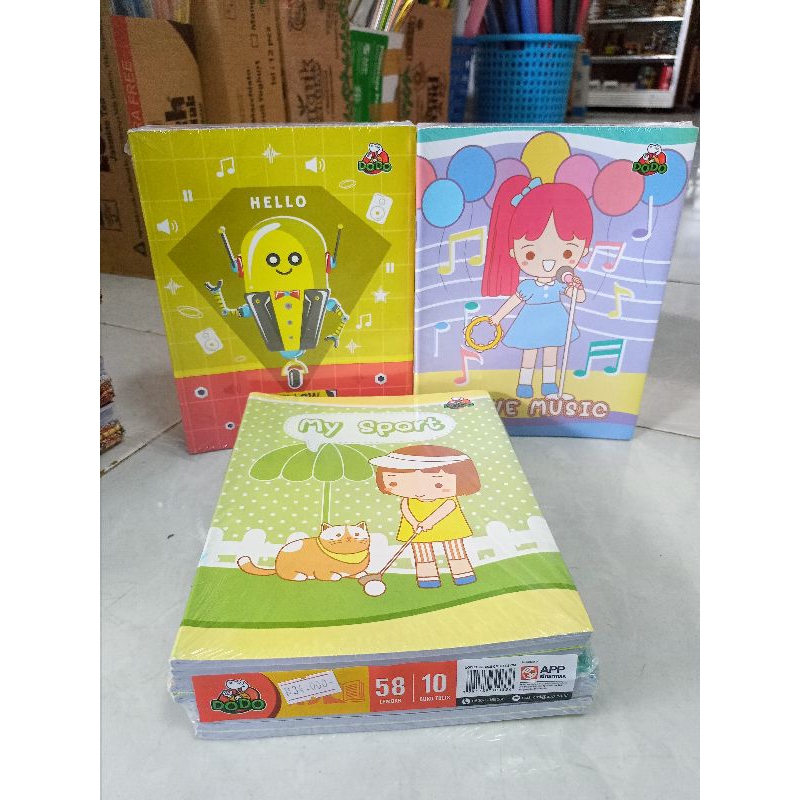 Jual BUKU TULIS DODO 58LEMBAR PACK (ISI 10BUKU) | Shopee Indonesia