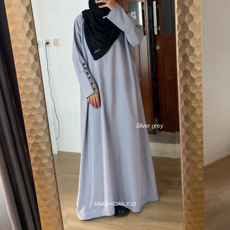 Jual JEMA ABAYA KANCING ORIGINAL HI SHAFIYYA | ABAYA POLOS KANCING ...