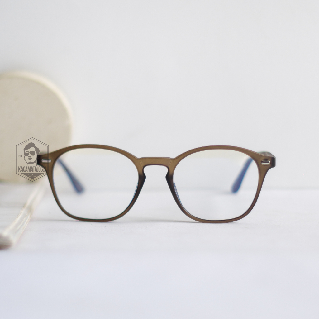 Jual Kacamata Semi Kotak Frame Plastik Solid Unisex - BAYANAKA 01 ...