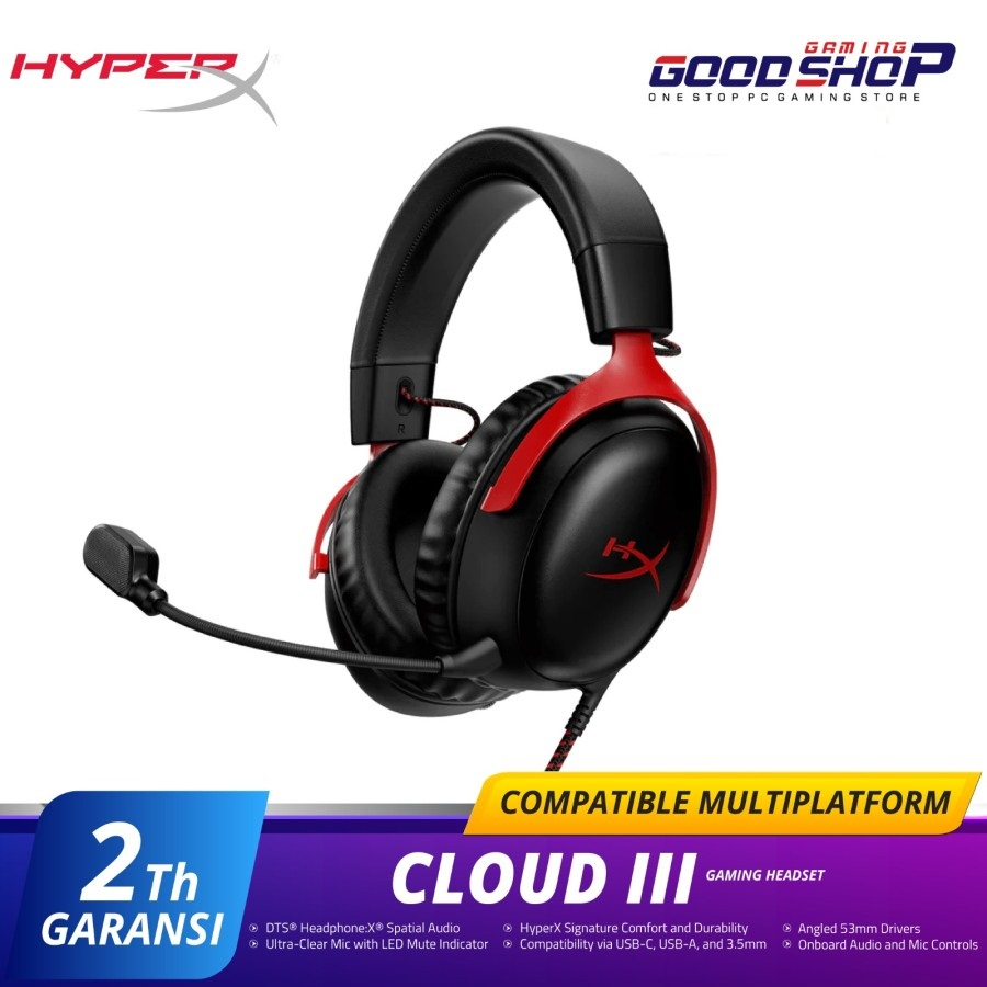 Jual HyperX Cloud III / Cloud 3 - Gaming Headset | Shopee Indonesia