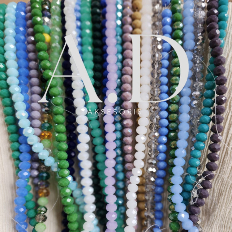 Jual Bahan Craft Manik Kristal Ceko 8mm Crystal Bapao Gepeng DOFF ...