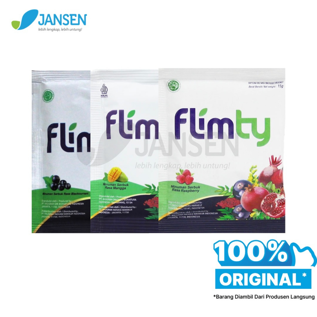 Jual Flimty Fiber Antioxidant - Minuman Detox Sachet 15gr rasa ...