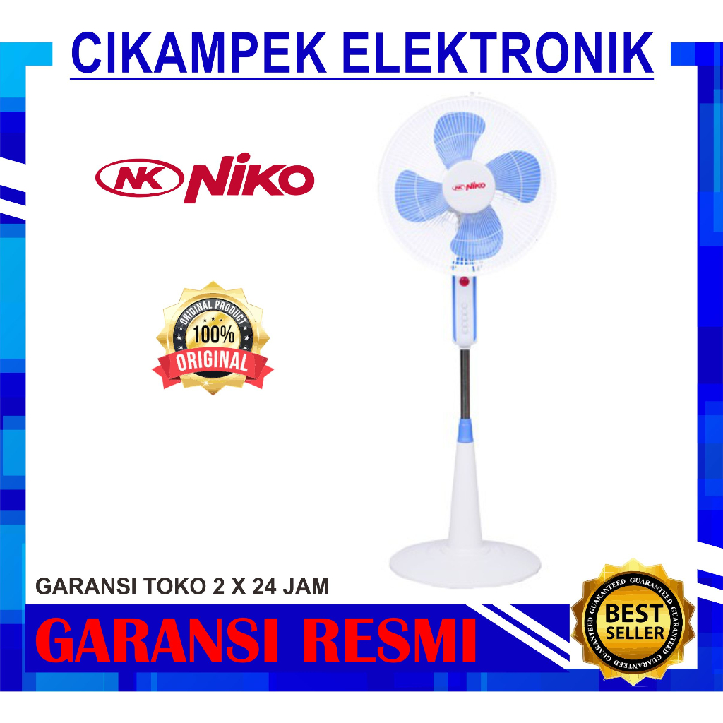 Jual Kipas Angin Niko 16NLR Stand Fan 16 Inch Kaki Bulat NK-16NLR ...