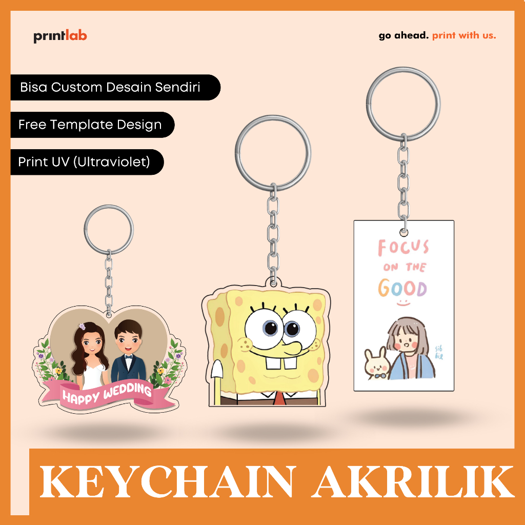 Jual CUSTOM KEYCHAIN / GANTUNGAN KUNCI BAHAN AKRILIK PREMIUM | Shopee ...