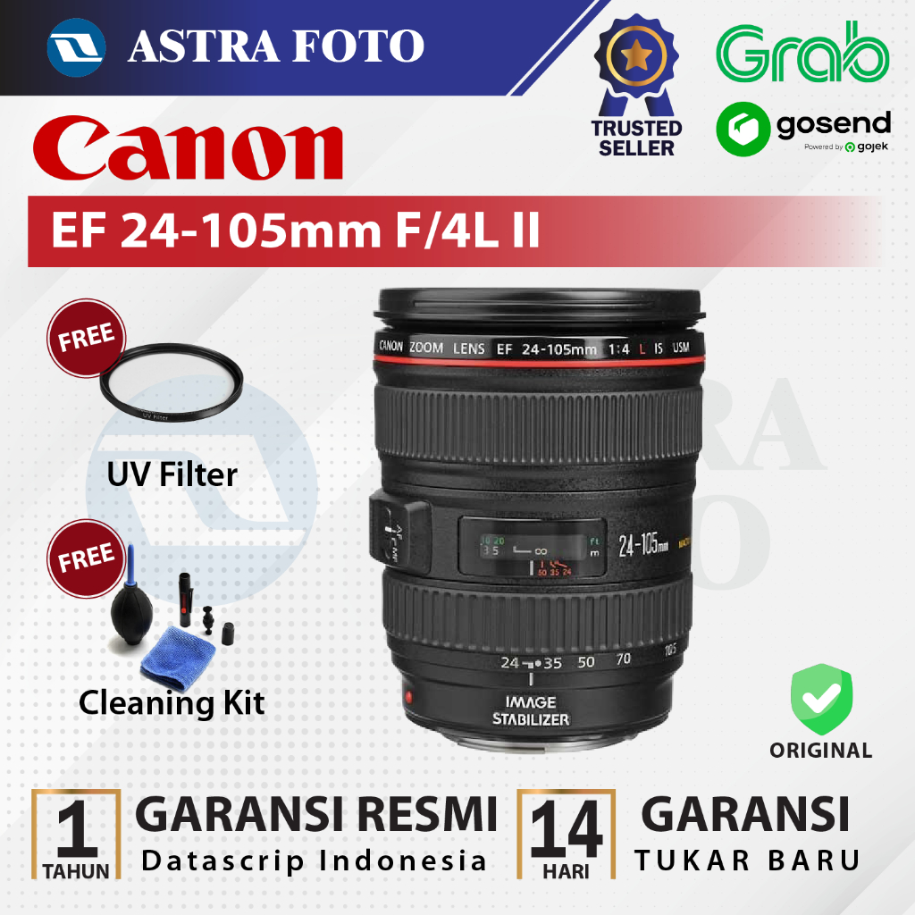 Jual CANON EF 24-105MM F4 L IS II USM LENSA DSLR Lensa Canon 24-105 USM | Shopee Indonesia