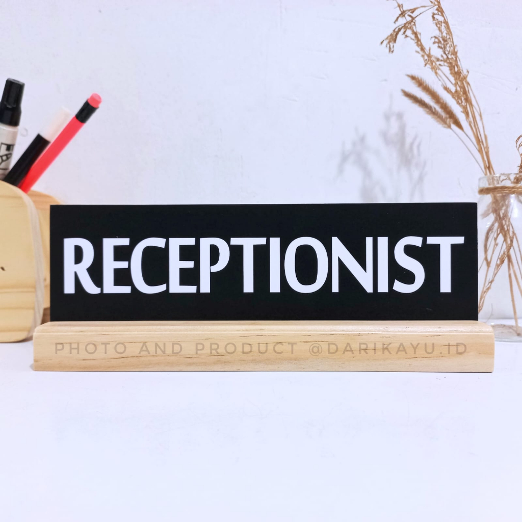 Jual Papan Penanda Resepsionis/Receptionist Sign | Shopee Indonesia