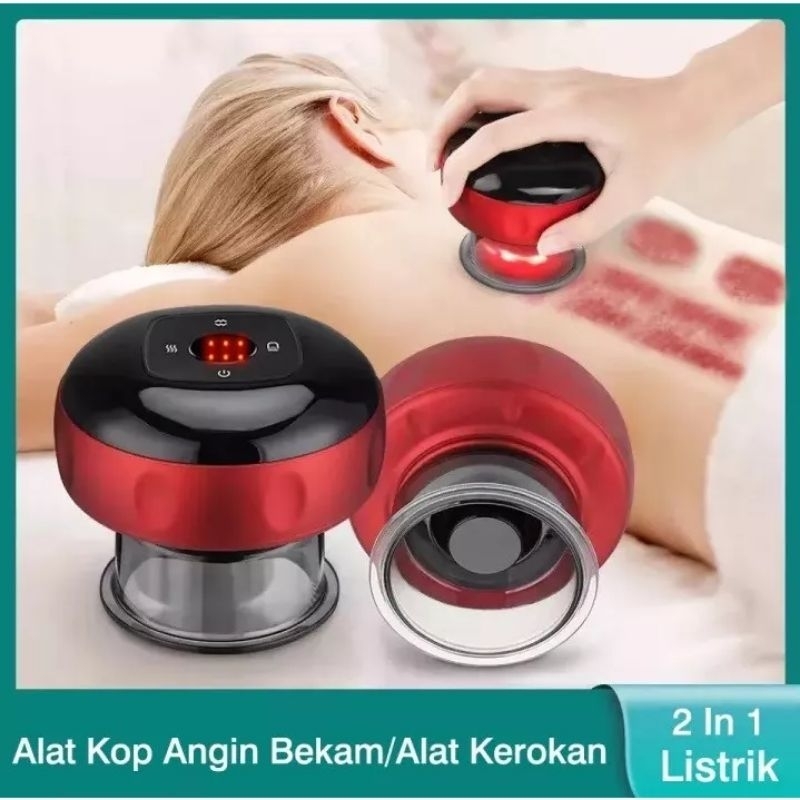 Jual Alat Kop Angin Bekam & Kerik 2 iN 1 - Electric Massage Kerokan ...