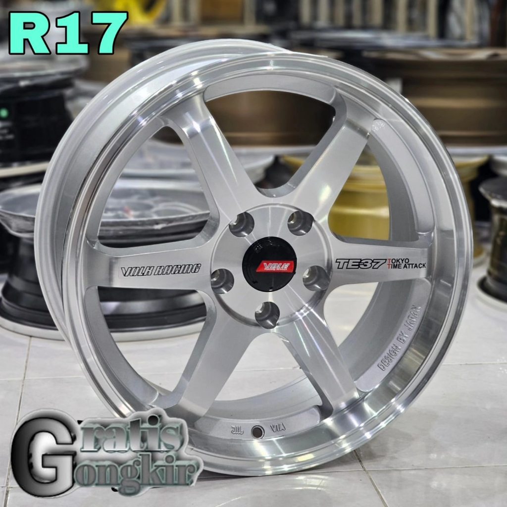 Jual velg Te37 R17 lebar 7,5/8,5 rata pcd 5x114,3 velg mobil ring 17 hrv.civic.ertiga.xpander ...
