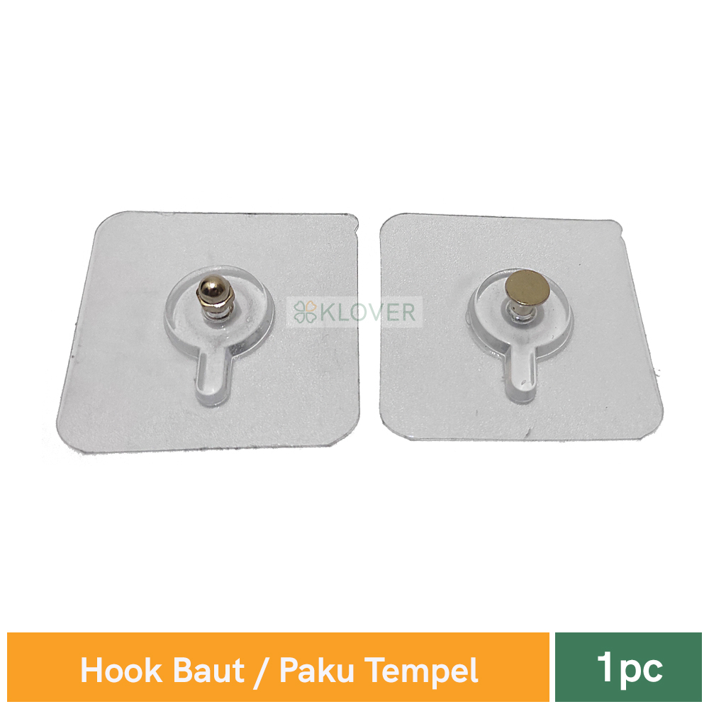 Jual Hook Paku / Baut Gantungan Tempel Dinding Kait Gantung | Shopee ...