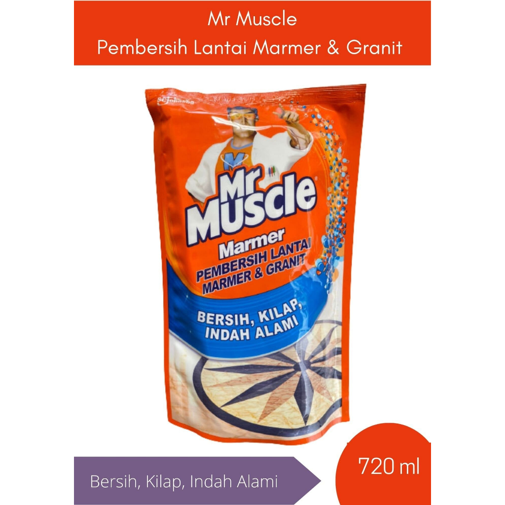 Jual MR MUSCLE Marmer Pembersih Lantai Marmer & Granit Pouch 720mL ...