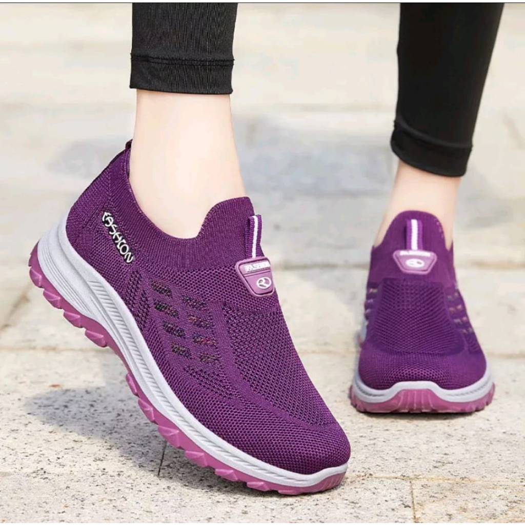Jual sepatu sneakers wanita import original sol warna abu sepatu casual ...