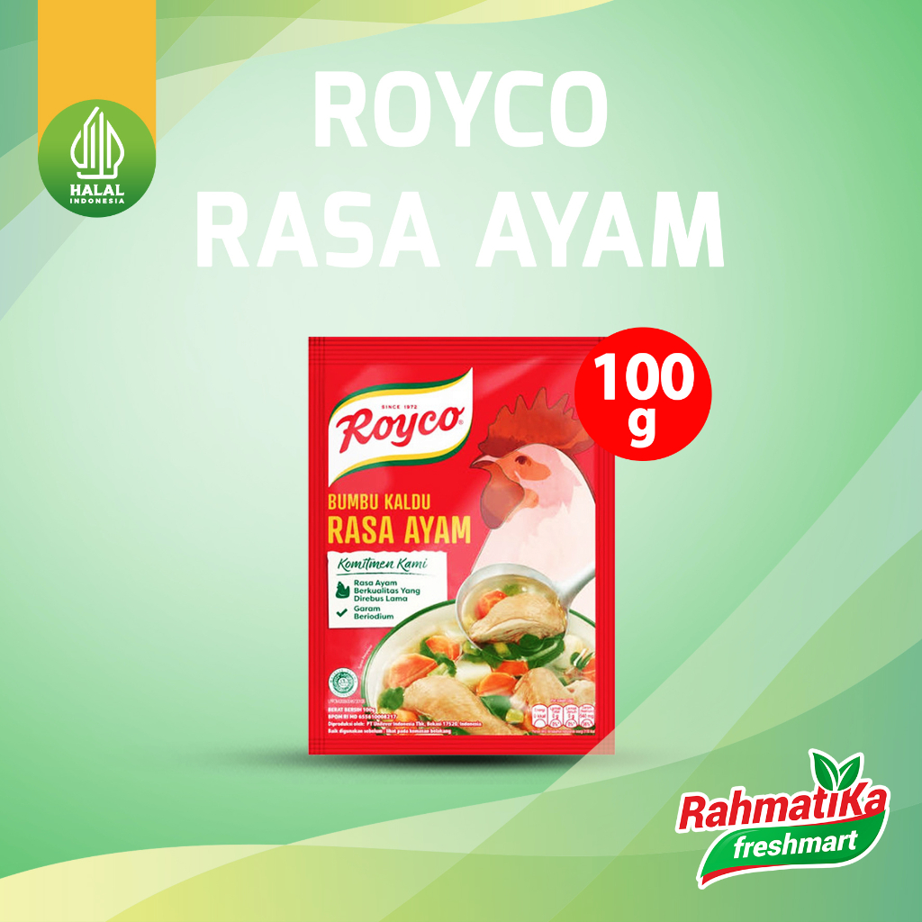 Jual Royco Ayam / Penyedap Rasa Kaldu Ayam 100 gram (Bumbu Dapur ...