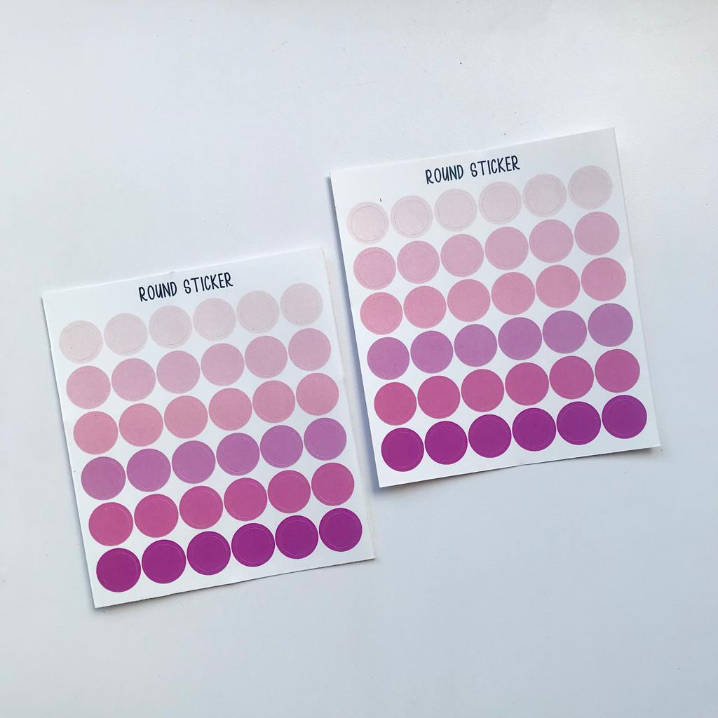 Jual Stiker dot 1CM/ Round circle sticker/ stiker dekorasi jurnal ...