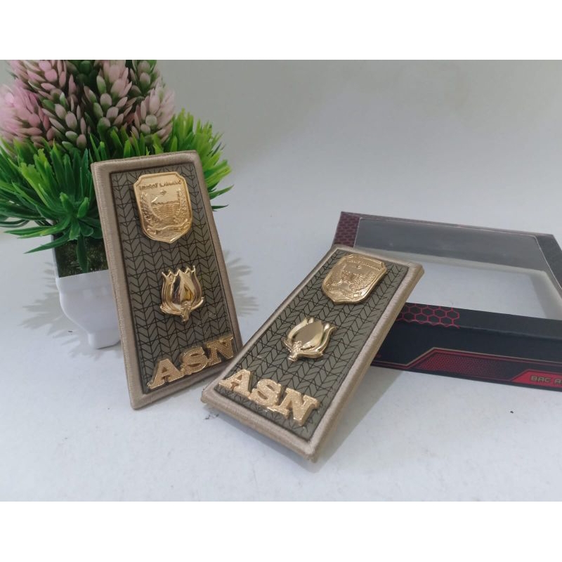 Jual Pangkat pdh 3D Asn empat Lawang akrilik motif Batik exclusive ...