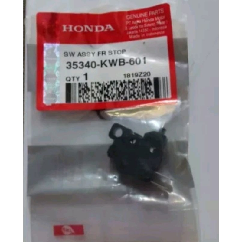 Jual 35340-KWB-601 Switch Rem Depan Cakram semua Tipe Honda Bebek Matic ...