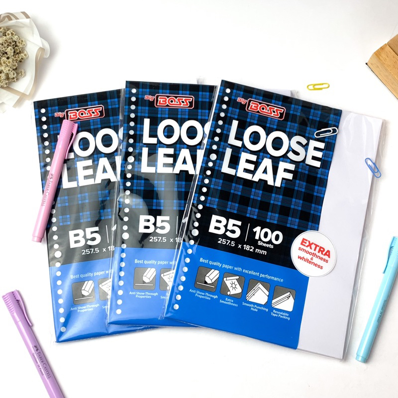 Jual LOOSE LEAF B5 100 LEMBAR / ISI BINDER B5 (ISI 100 LEMBAR) | Shopee Indonesia