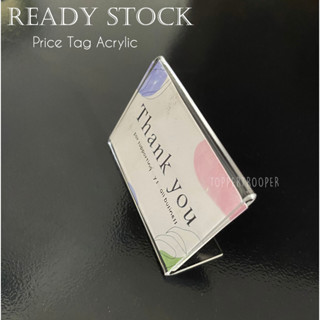 Jual READY STOCK Price Tag Akrilik Rak Stand Display | Akrilik Label ...