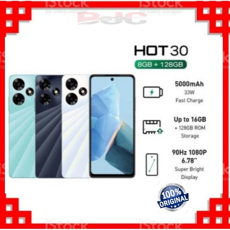 Jual INFINIX HOT 30 NFC & HOT 30I 8GB/128GB GARANSI RESMI | Shopee Indonesia