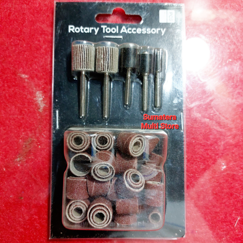 Jual Mata Tuner Rotary Kertas Pasir Set kaki 3 mm - Mata Gerinda Botol ...