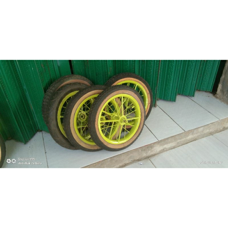 Jual roda belakang gerobak bakso/siomay | Shopee Indonesia