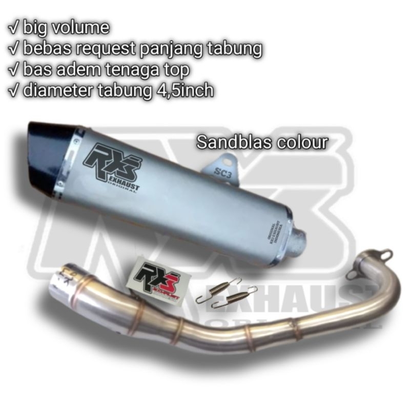 Jual knalpot Racing Nmax Aerox Pcx Vario ADV Lexy xmax original RX3 ...