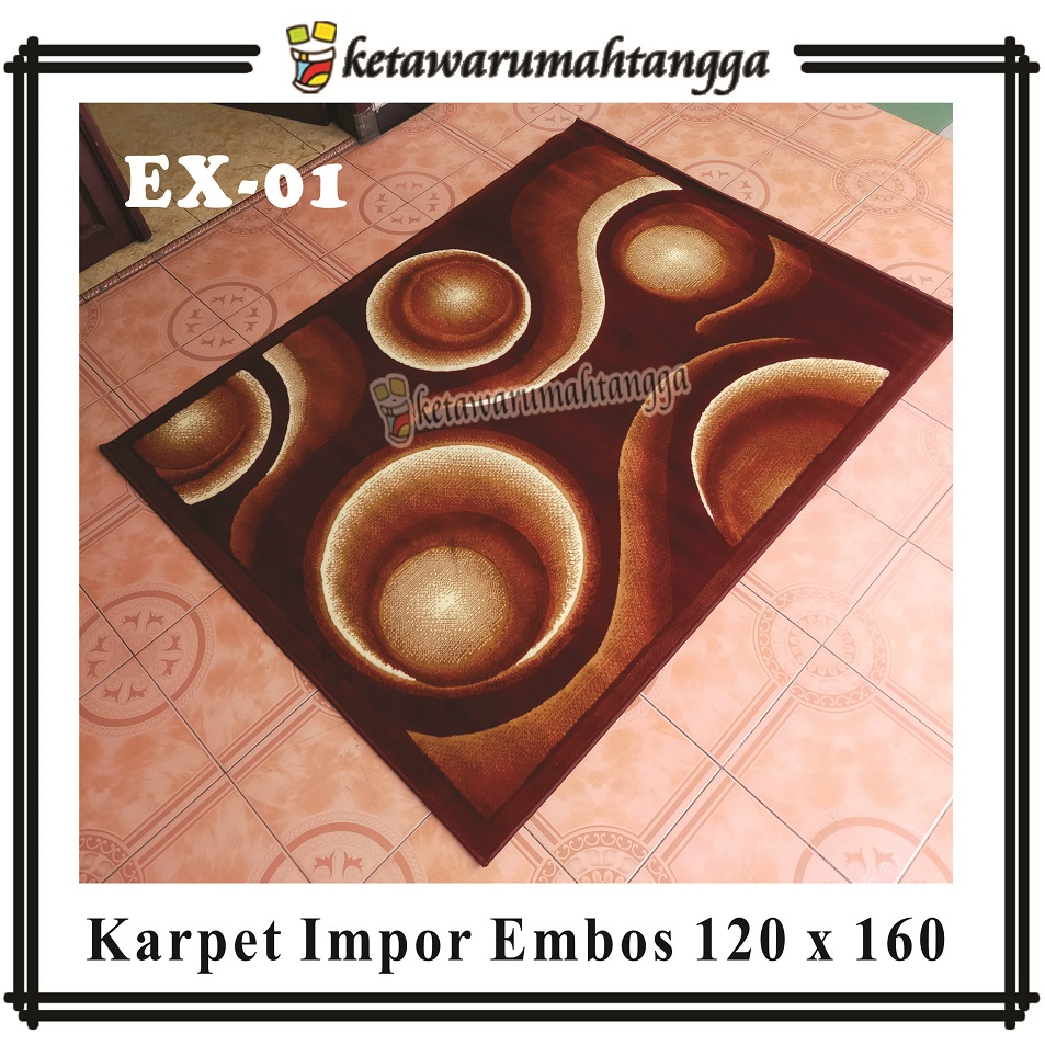 Jual Karpet Impor Embos Ukuran 1,2 x 1,6 Meter | Bahan Sangat Tebal dan ...