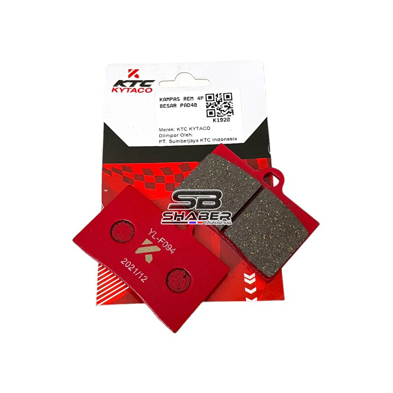 Jual Kampas Rem KTC P4 4Piston Kaliper CRM BRE MOTIF YHS | Shopee Indonesia